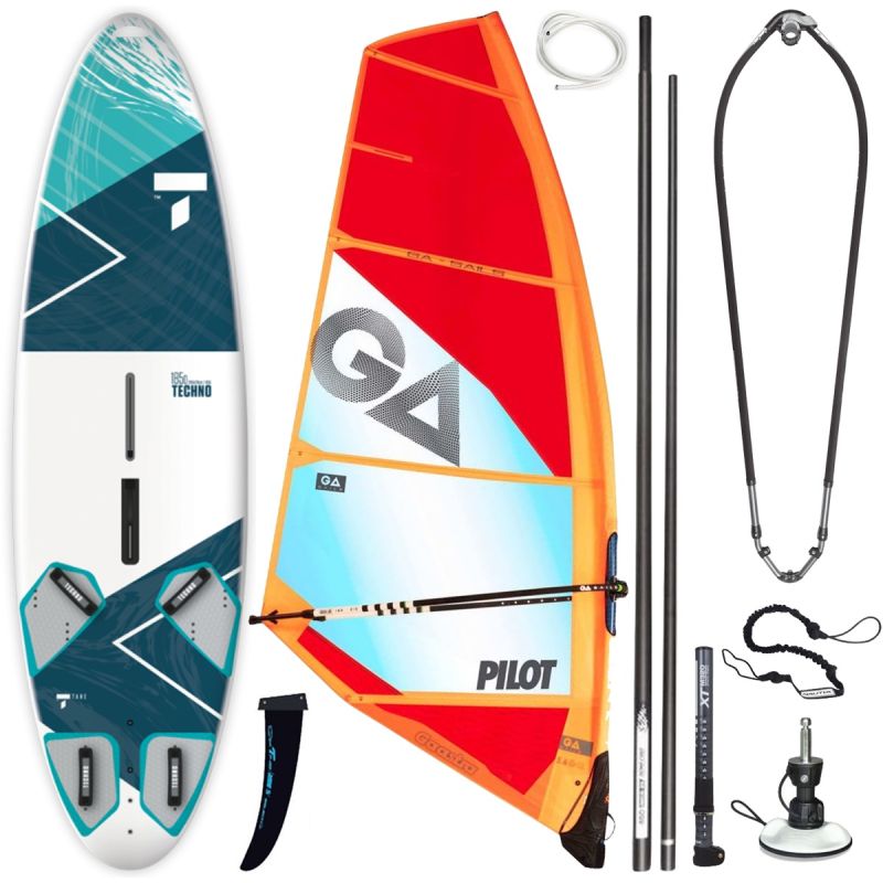 Tahe Techno + Gaastra Pilot rig - komplet windsurfer - KajakHuset.dk