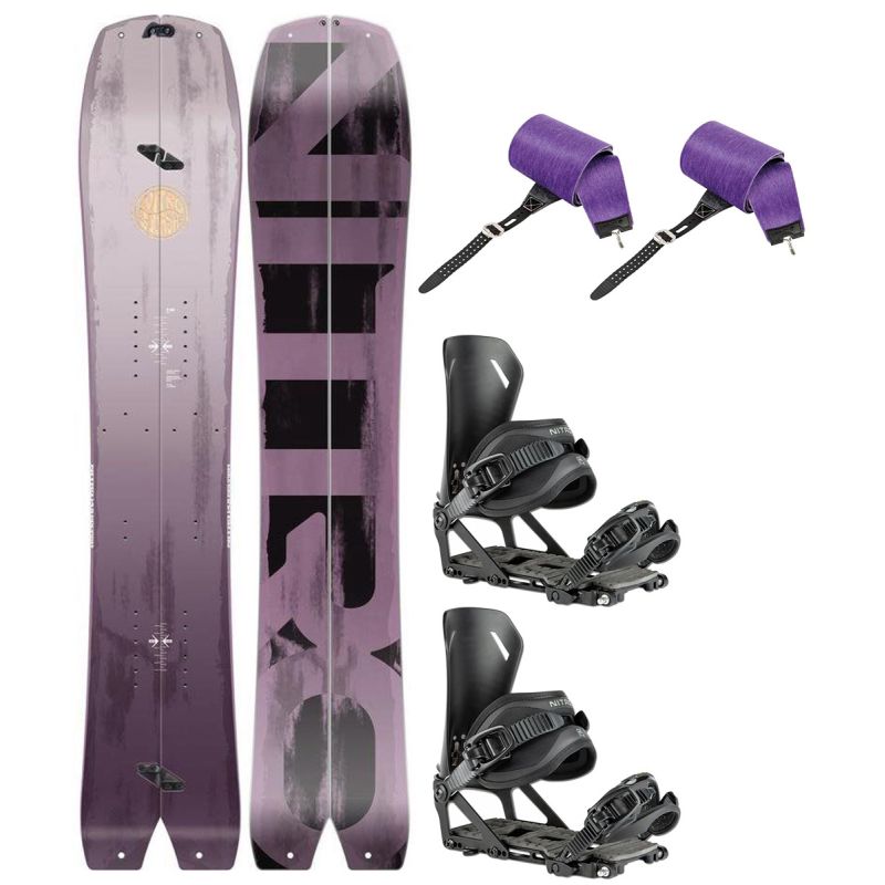 Demo - Nitro Squash Split Snowboard 148cm + Skind + Nitro Vertical ...